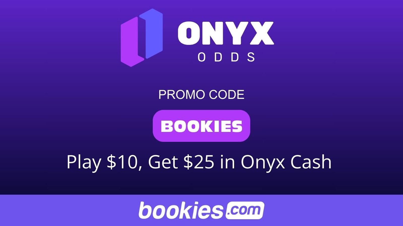 Onyx Odds Promo Code BOOKIES: Play $10 Get 25 in Onyx Cash (May 13)